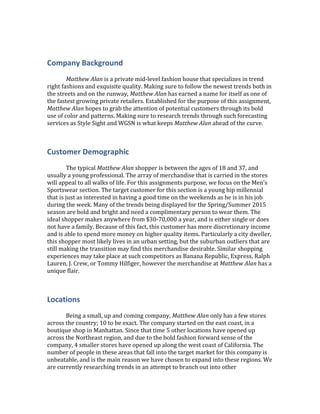 Fm225 Matthew Maracle Final Project (2) | PDF