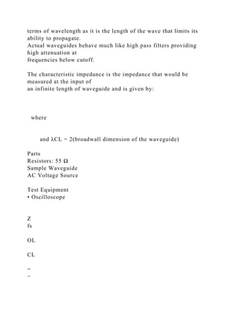 93 Experiment 21 Waveguides Purpose and Discussi.docx