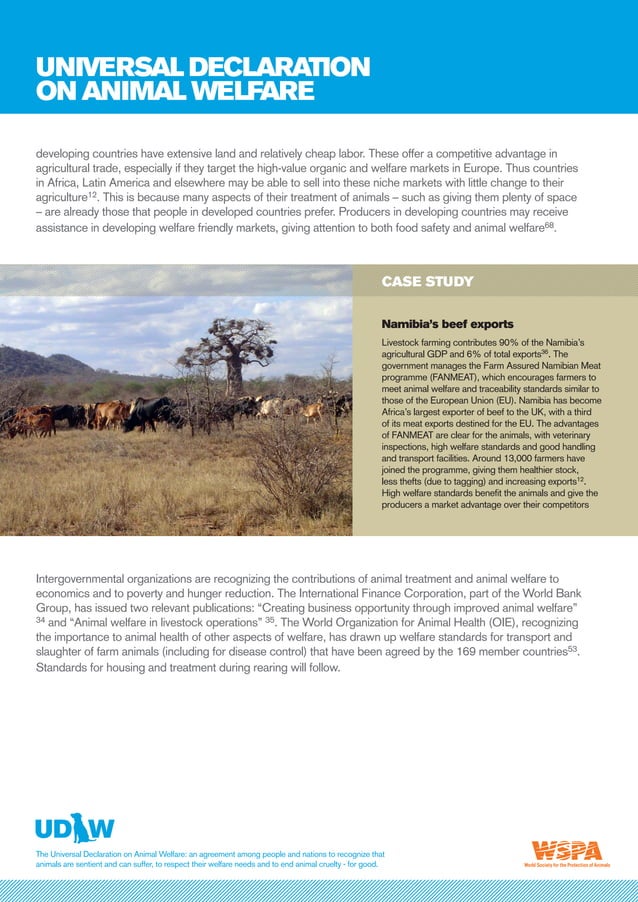The Universal Declaration on Animal Welfare | PDF