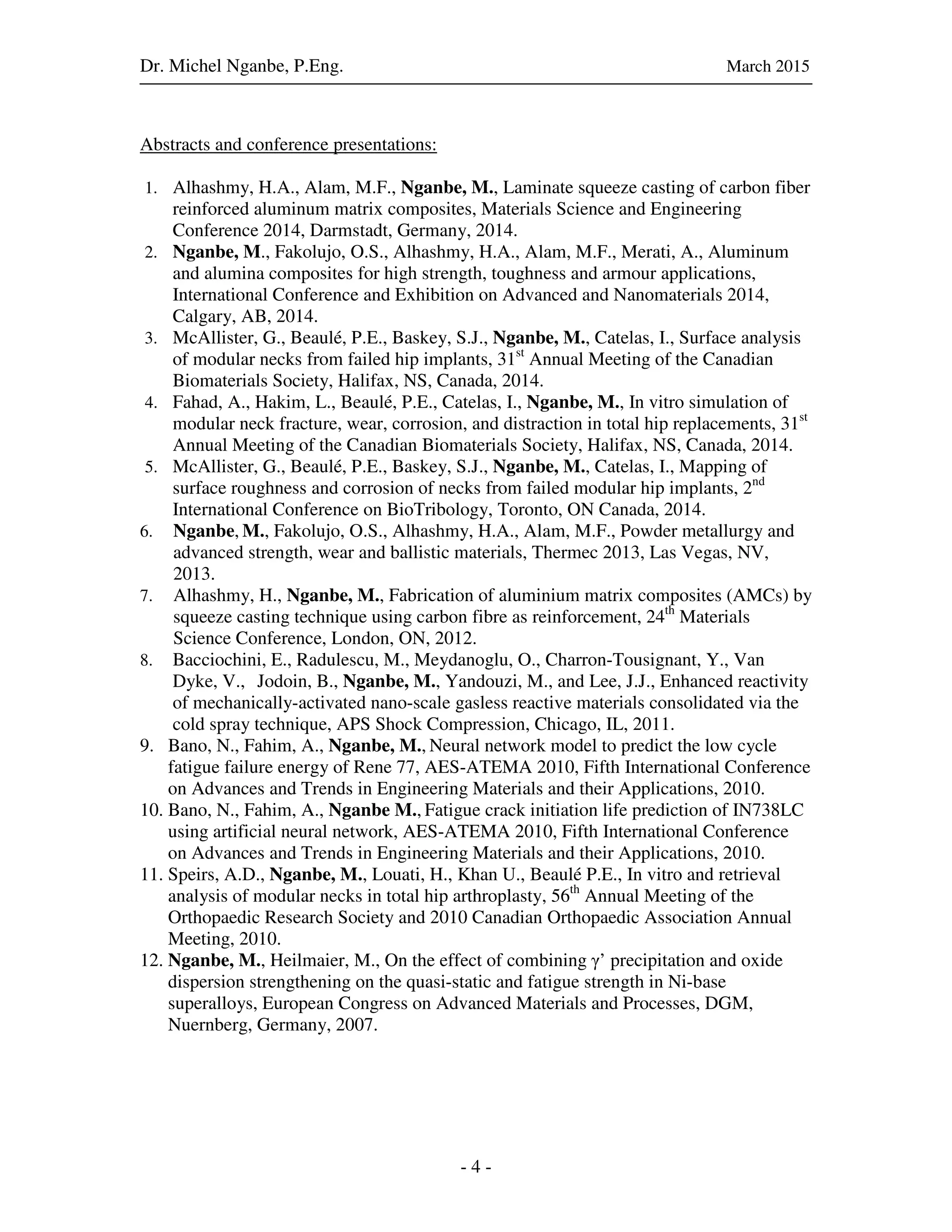 IRD Record_Michel Nganbe_07-03-2015 | PDF