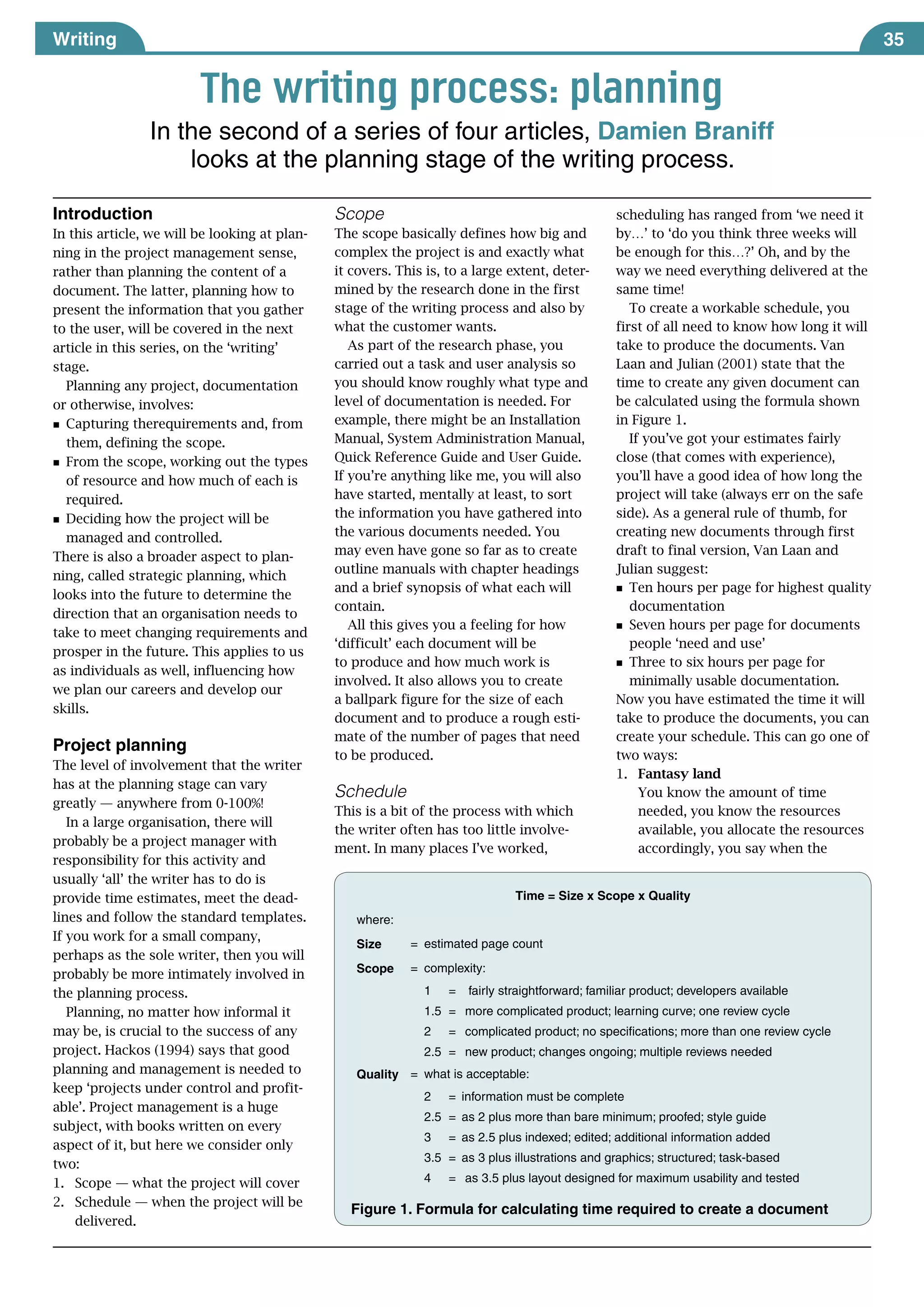 Writing process | PDF