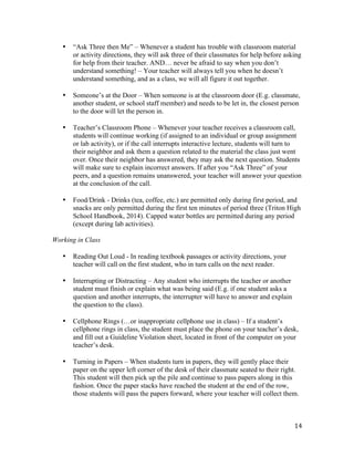 Horsley_Classroom Management Plan | PDF