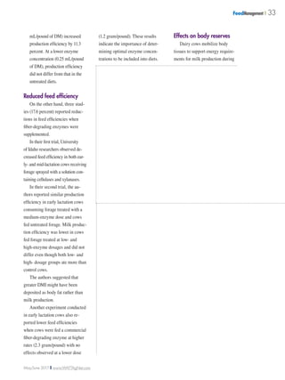Improving dairy cow performance with fiber-degrading enzymes | PDF