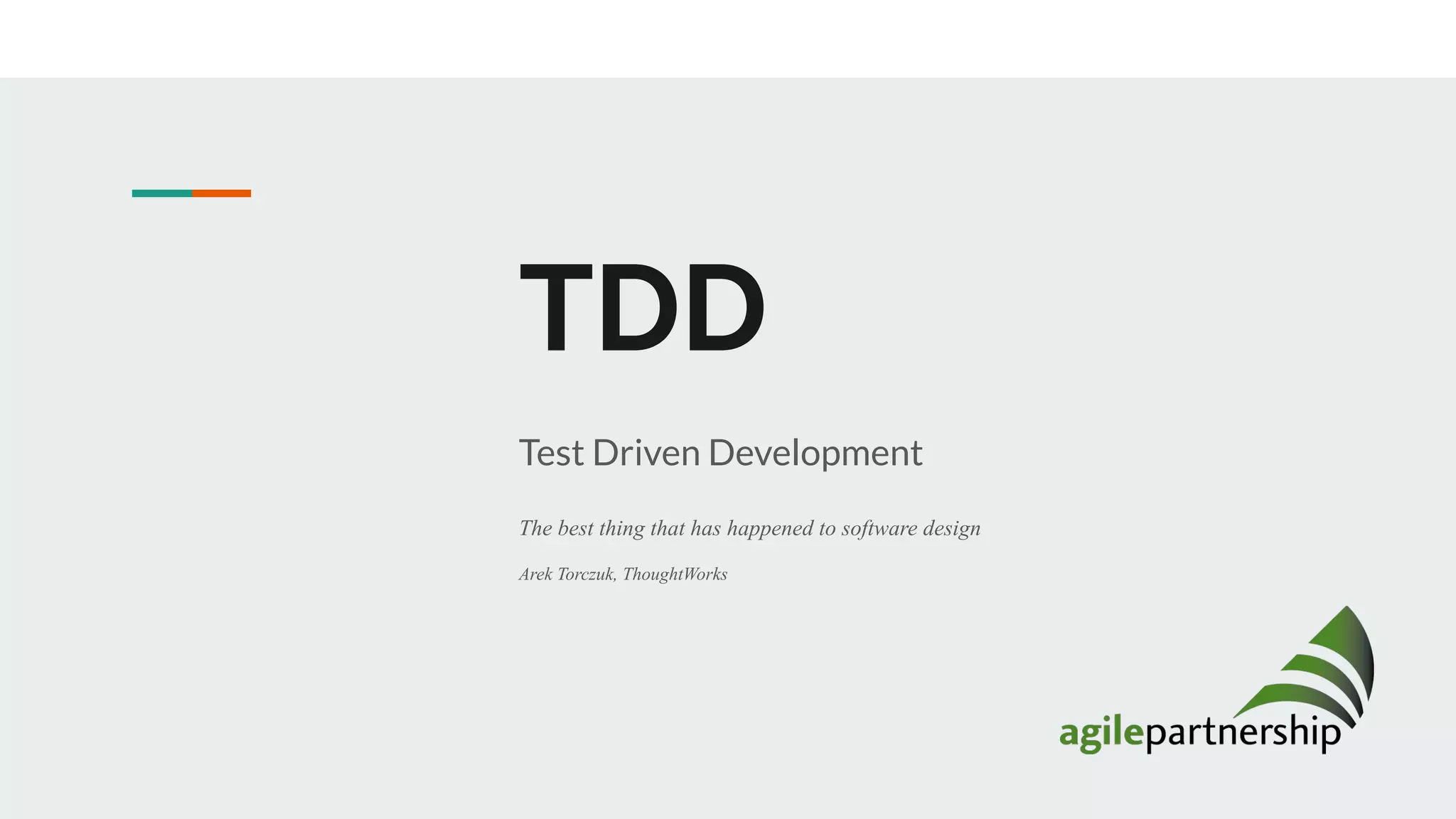 Test Driven Development Powered By Lego Ppt 