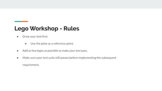 Test Driven Development Powered by LEGO | PDF