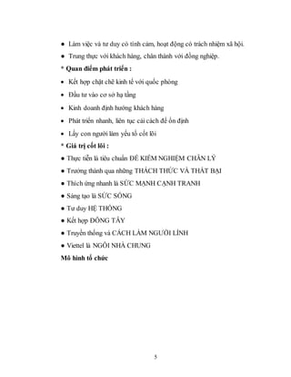 Đề tài: Phân tích môi trường kinh doanh của Tập đoàn viễn thông Quân Đội Viettel | DOC