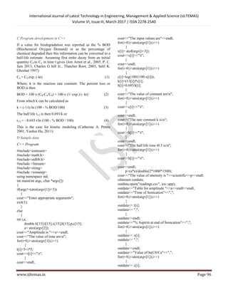 Applications of Computer Science in Environmental Models | PDF