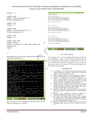 Applications of Computer Science in Environmental Models | PDF
