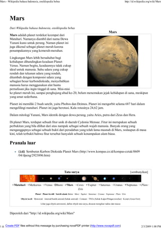 Tata Surya (MARS) | PDF