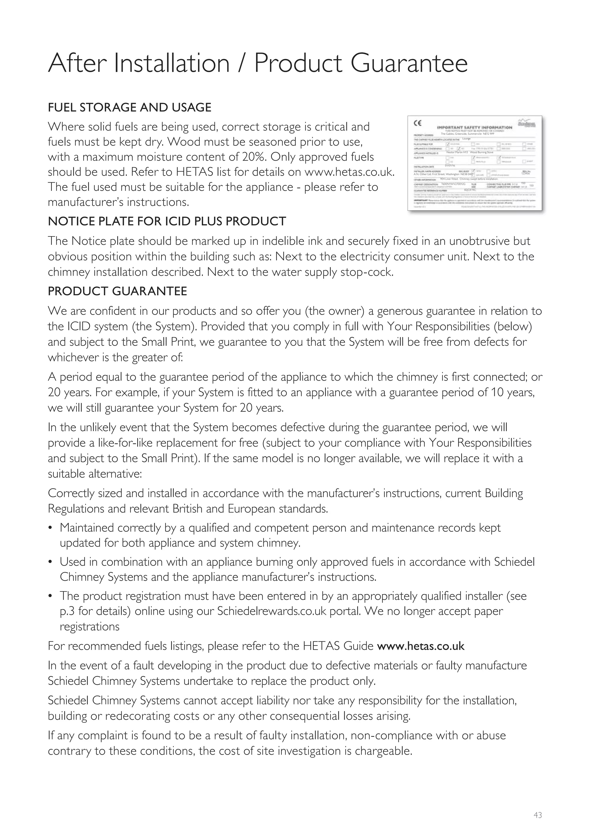 ICID flue system installation instructions | PDF