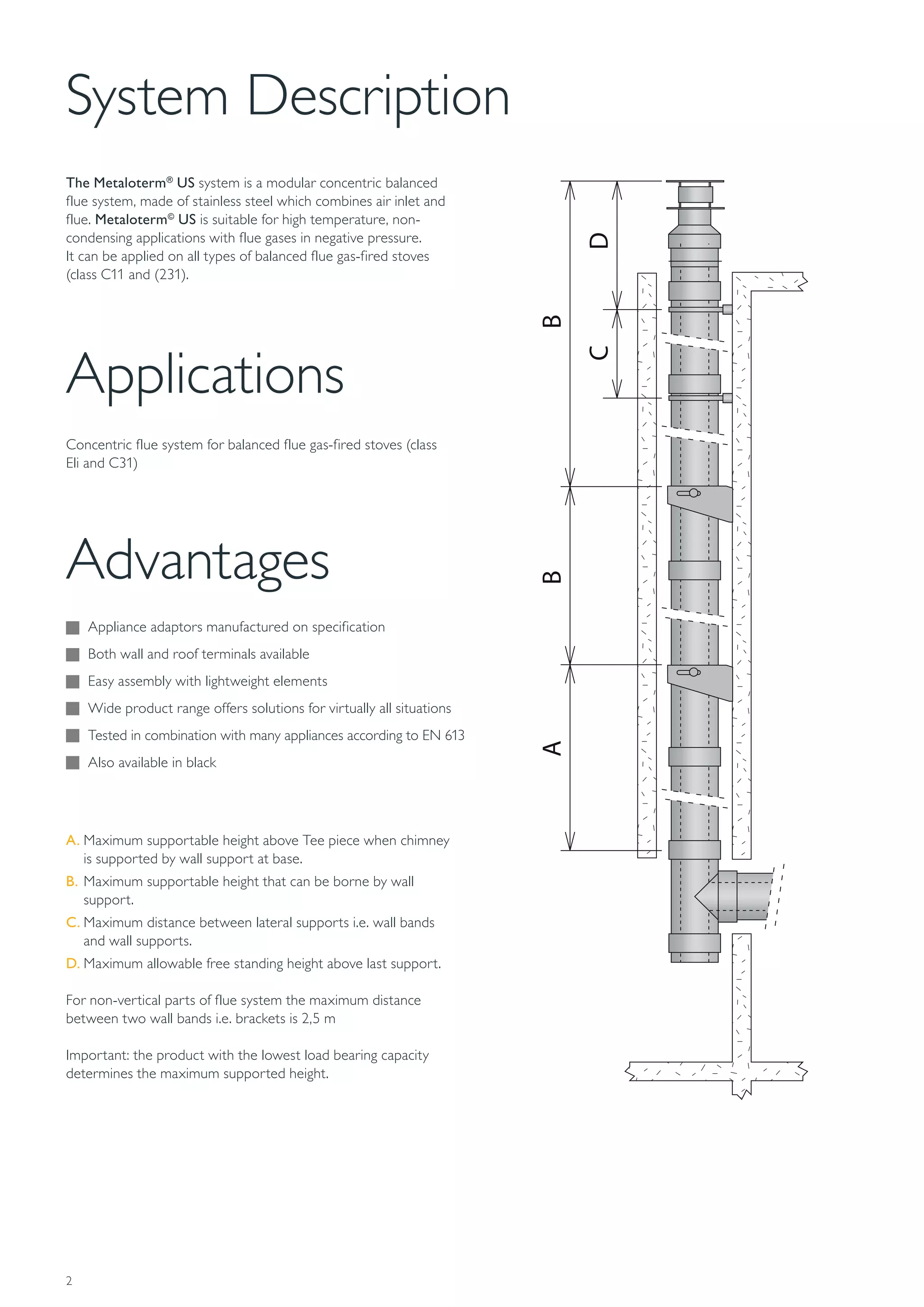 Schiedel Metaloterm US flue system | PDF