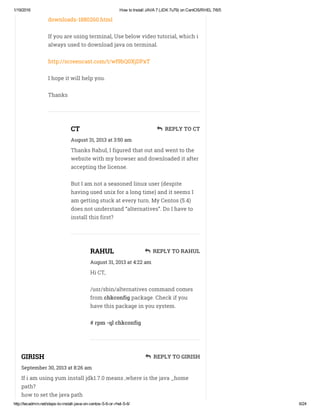 How to Install JAVA 7 (JDK 7u79) on CentOS_RHEL 7_6_5 | PDF