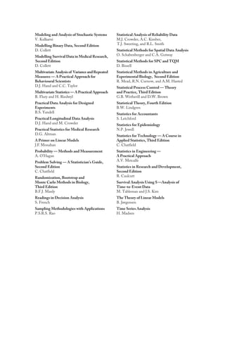 An Introduction to Generalized Linear Models 3rd Edition Annette J. Dobson | PDF