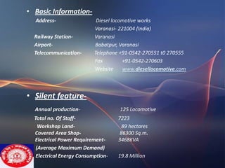 Diesel Locomotive Works (DLW) | PPTX