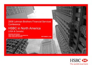 HSBC In North America (USA & Canada) | PPT