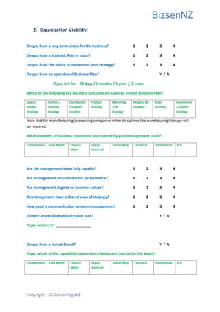 Business Viability Assessment | PDF