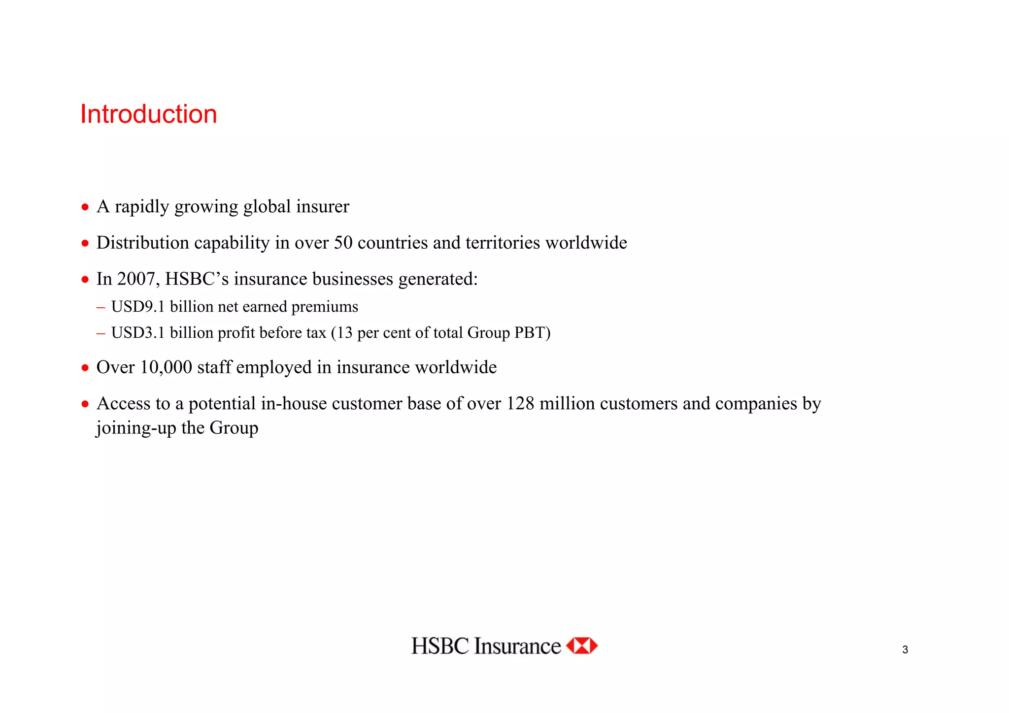 An introduction to HSBC Insurance | PDF