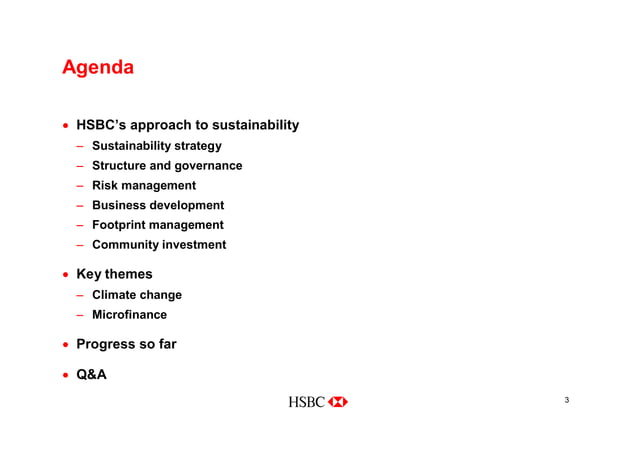 Sustainability at HSBC | PDF | Business Accounting & Finance | Business