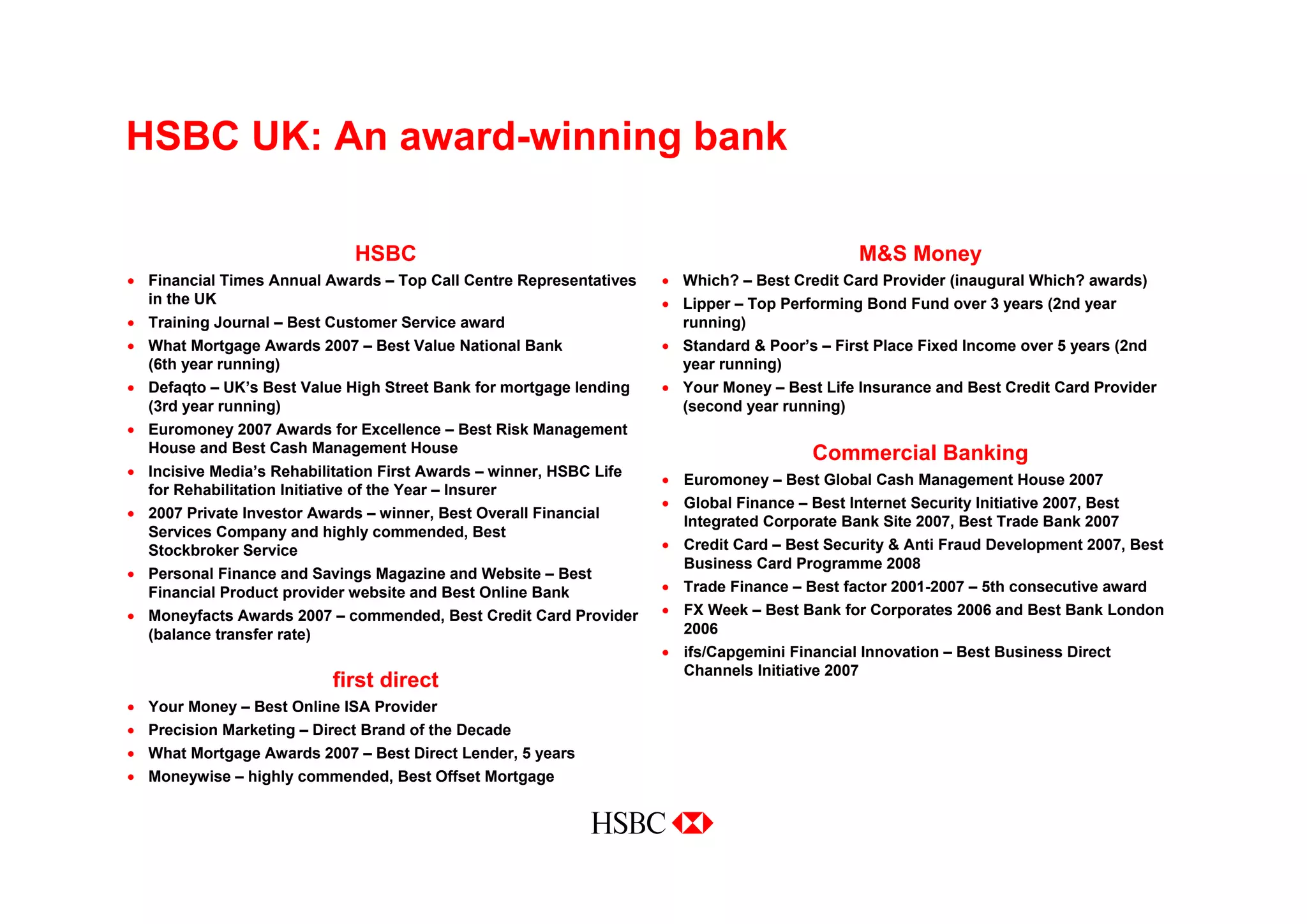 HSBC in the UK / Annual Results | PDF