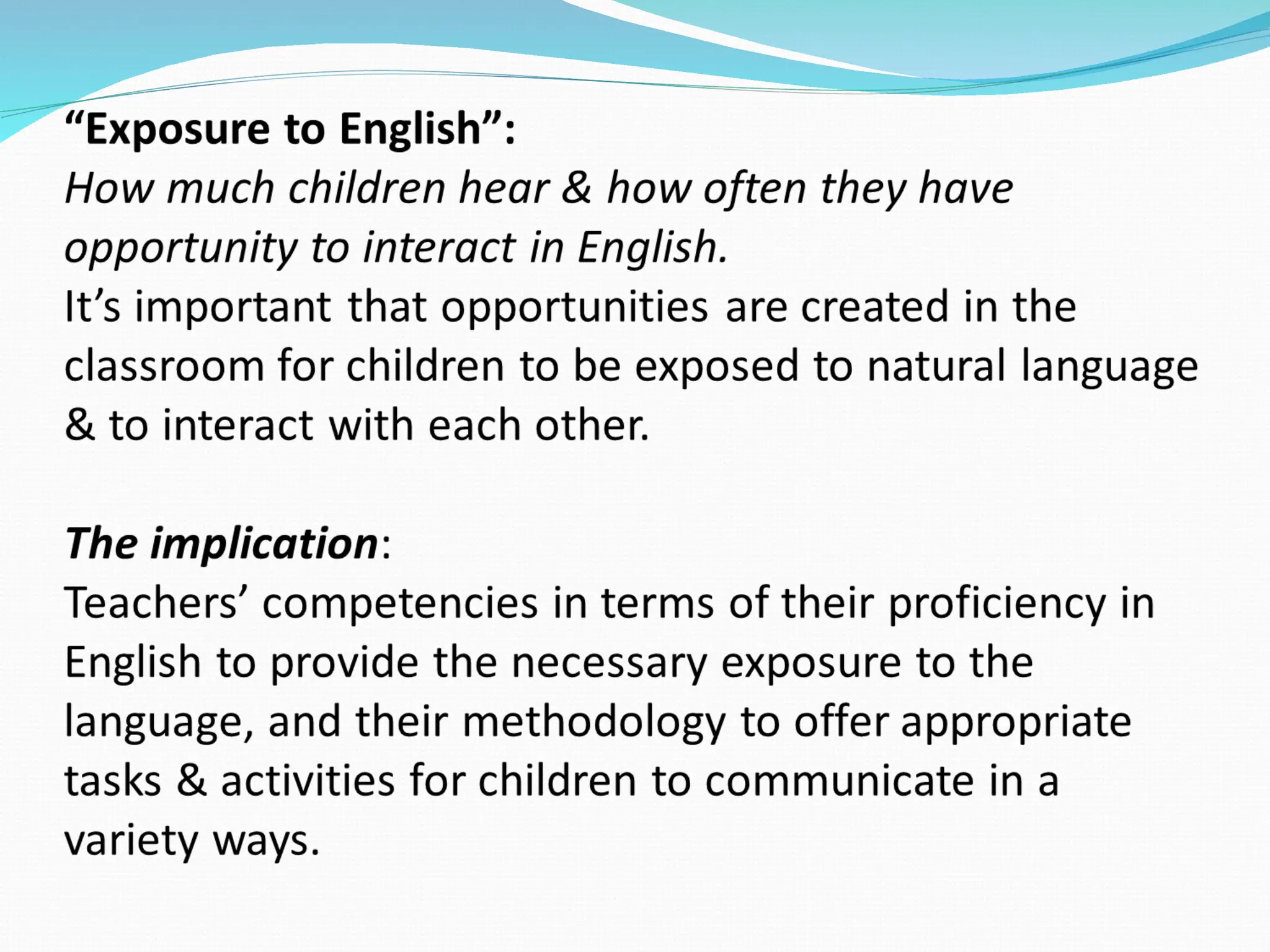 teaching english to young learners (TEYL) | PPT