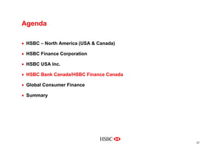 HSBC in North America | PPT