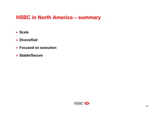 HSBC in North America | PPT