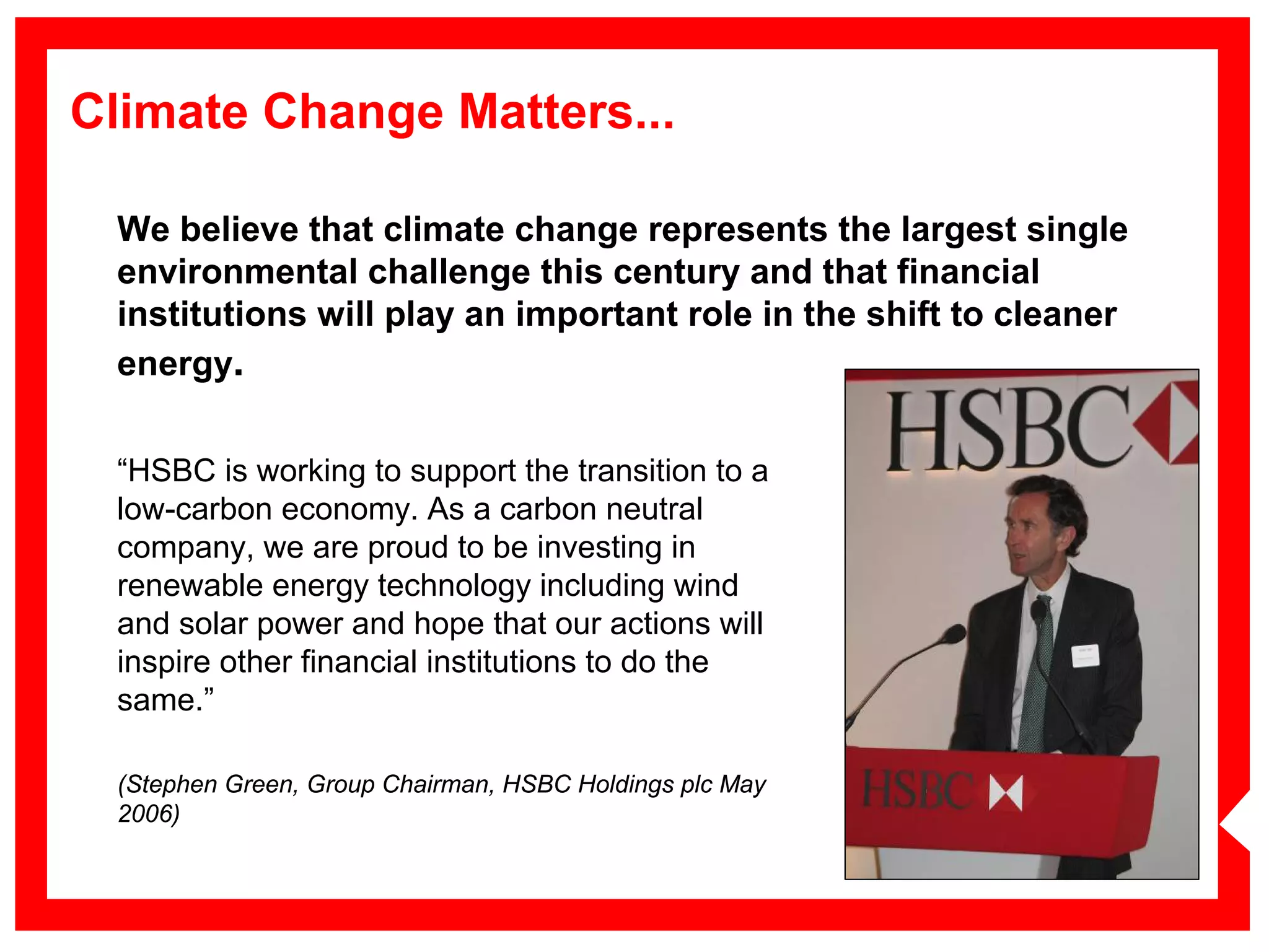 Sustainable development at HSBC | PDF | Environmental Services Industry ...
