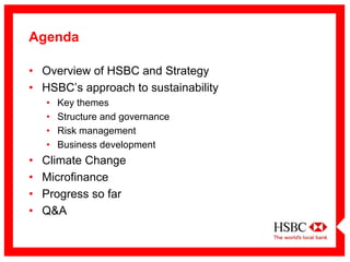 Sustainable development at HSBC | PDF | Environmental Services Industry ...