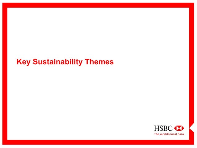 Sustainable development at HSBC | PDF | Environmental Services Industry ...
