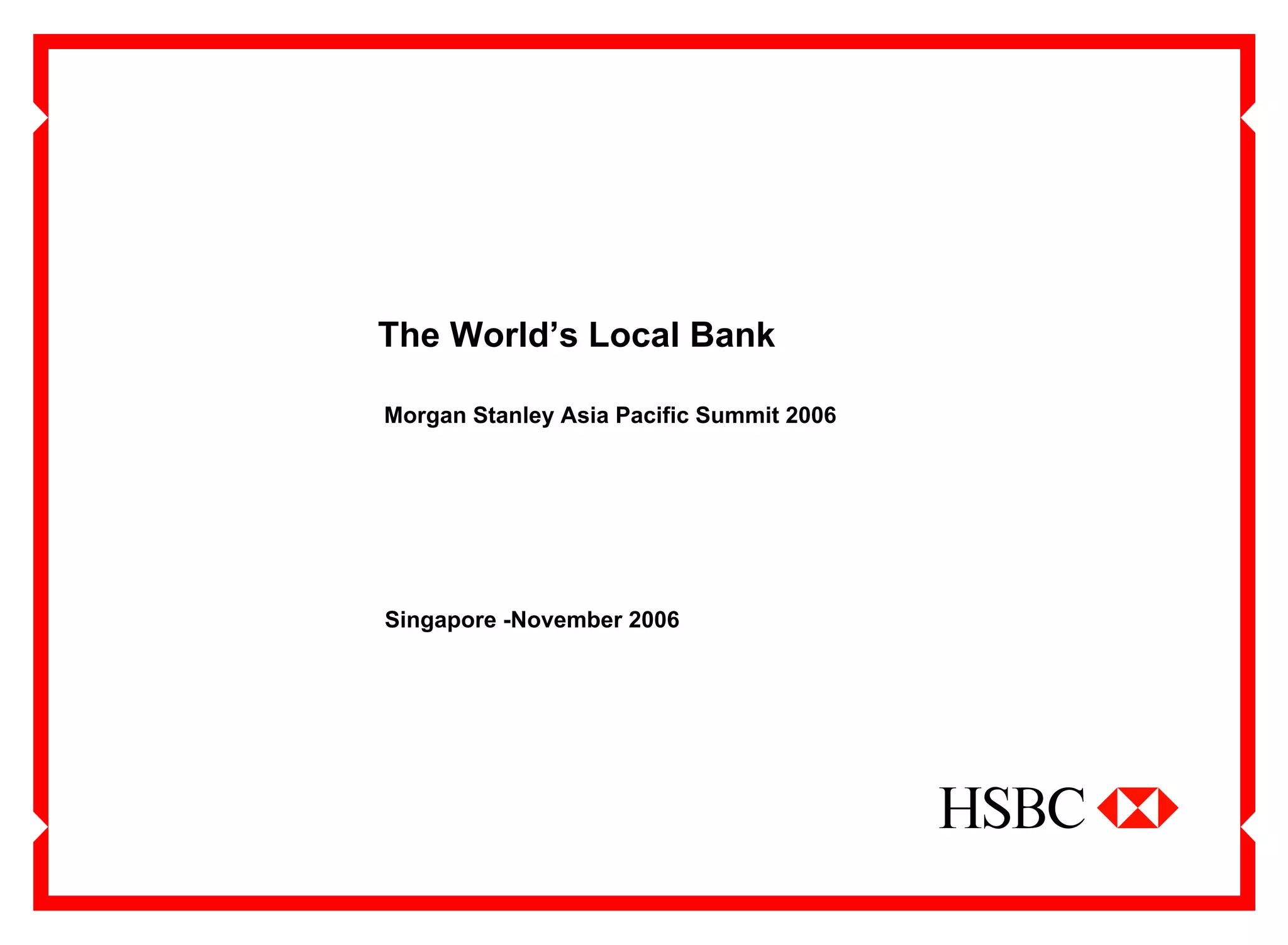 HSBC The World's Local Bank | PDF