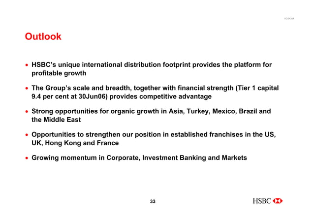 HSBC Managing Growth, Scale and Complexity | PPT