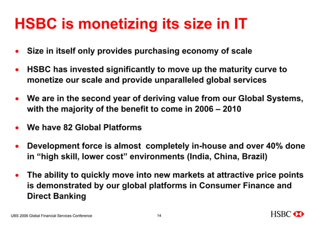 HSBC Turning Scale and Complexity into Competitive Advantage | PDF ...