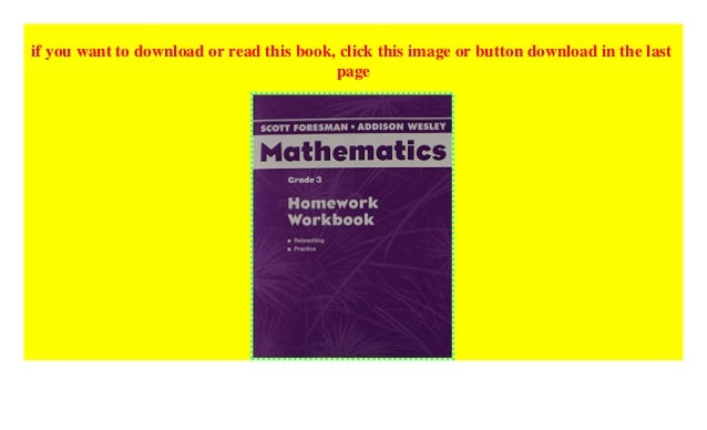 Scott Foresman Addison Wesley Math 2004 Homework Workbook Grade 3 ...