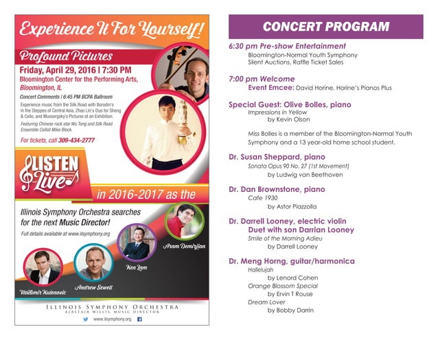 Doctors in Concert 2016 Program | PPT