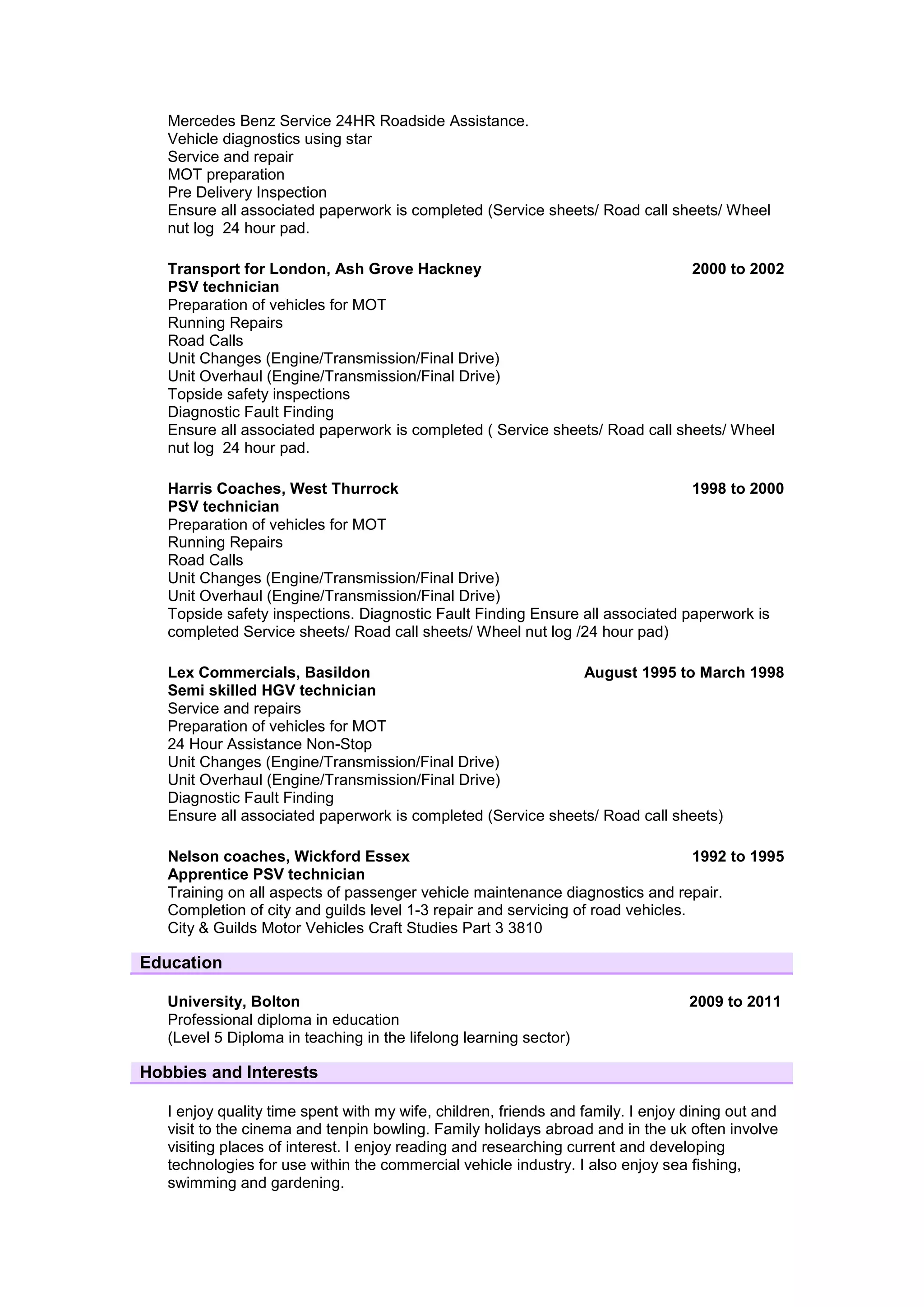 mark current cv | PDF