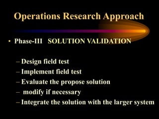 operation research and optimization academic | PPT | Healthcare ...