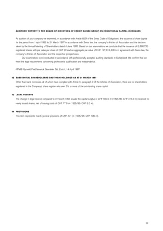 credit suisse Annual Report Part 3 Financial report continued Income ...