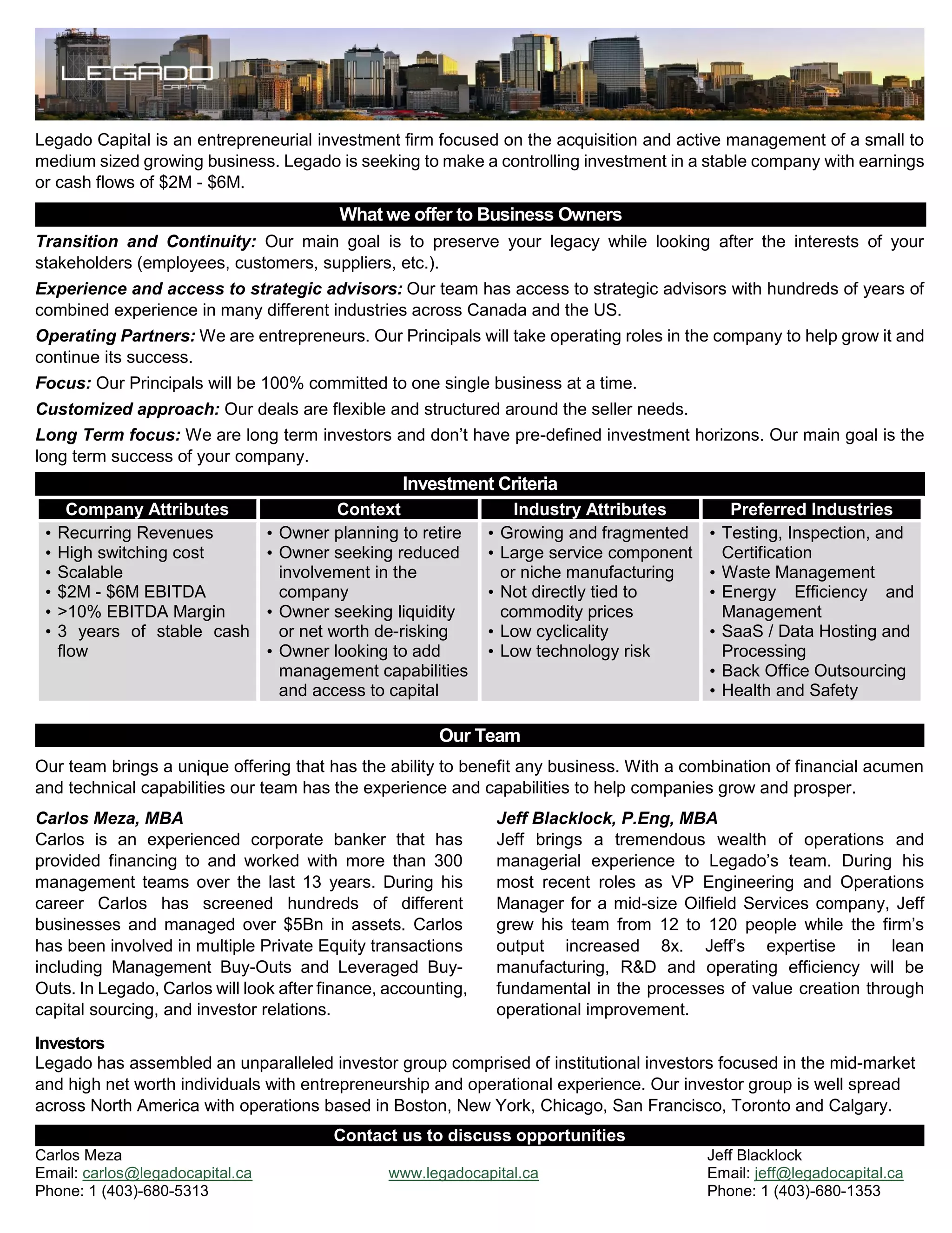 Legado Brochure | PDF | Business Administration | Business