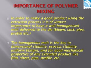 Polymer melting and Mixing | PDF