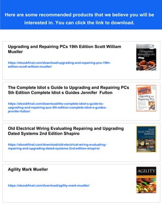 Upgrading and Repairing PCs 14th Edition Scott Mueller | PDF