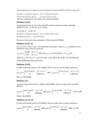 Residual Quotient and Annihilator of Intuitionistic Fuzzy Sets of Ring and Module | PDF