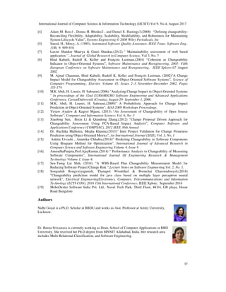 Changeability Evaluation Model for Object Oriented Software | PDF