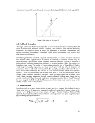 Bag of Visual Words for Word Spotting in Handwritten Documents Based on Curvature Features | PDF