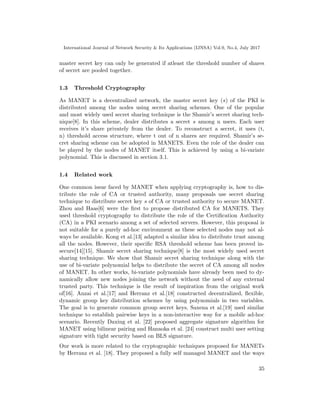 Node Authentication Using BLS Signature in Distributed PKI Based MANETS | PDF
