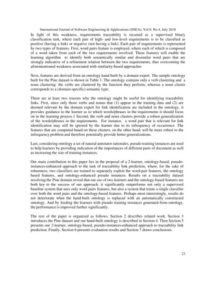 Tracing Requirements as a Problem of Machine Learning | PDF