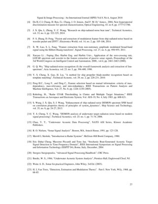 SHIPS MATCHING BASED ON AN ADAPTIVE ACOUSTIC SPECTRUM SIGNATURE DETECTION ALGORITHM | PDF