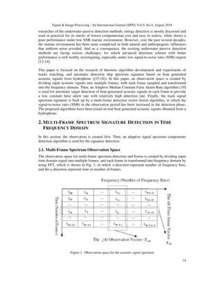 SHIPS MATCHING BASED ON AN ADAPTIVE ACOUSTIC SPECTRUM SIGNATURE ...