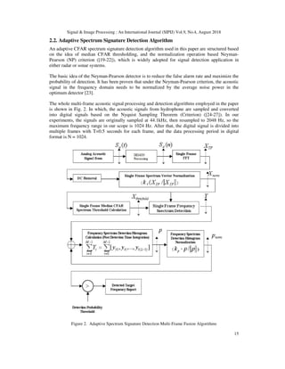 SHIPS MATCHING BASED ON AN ADAPTIVE ACOUSTIC SPECTRUM SIGNATURE DETECTION ALGORITHM | PDF