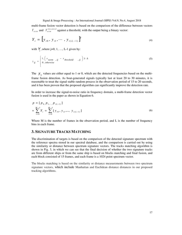 Ships Matching Based On An Adaptive Acoustic Spectrum Signature Detection Algorithm Pdf