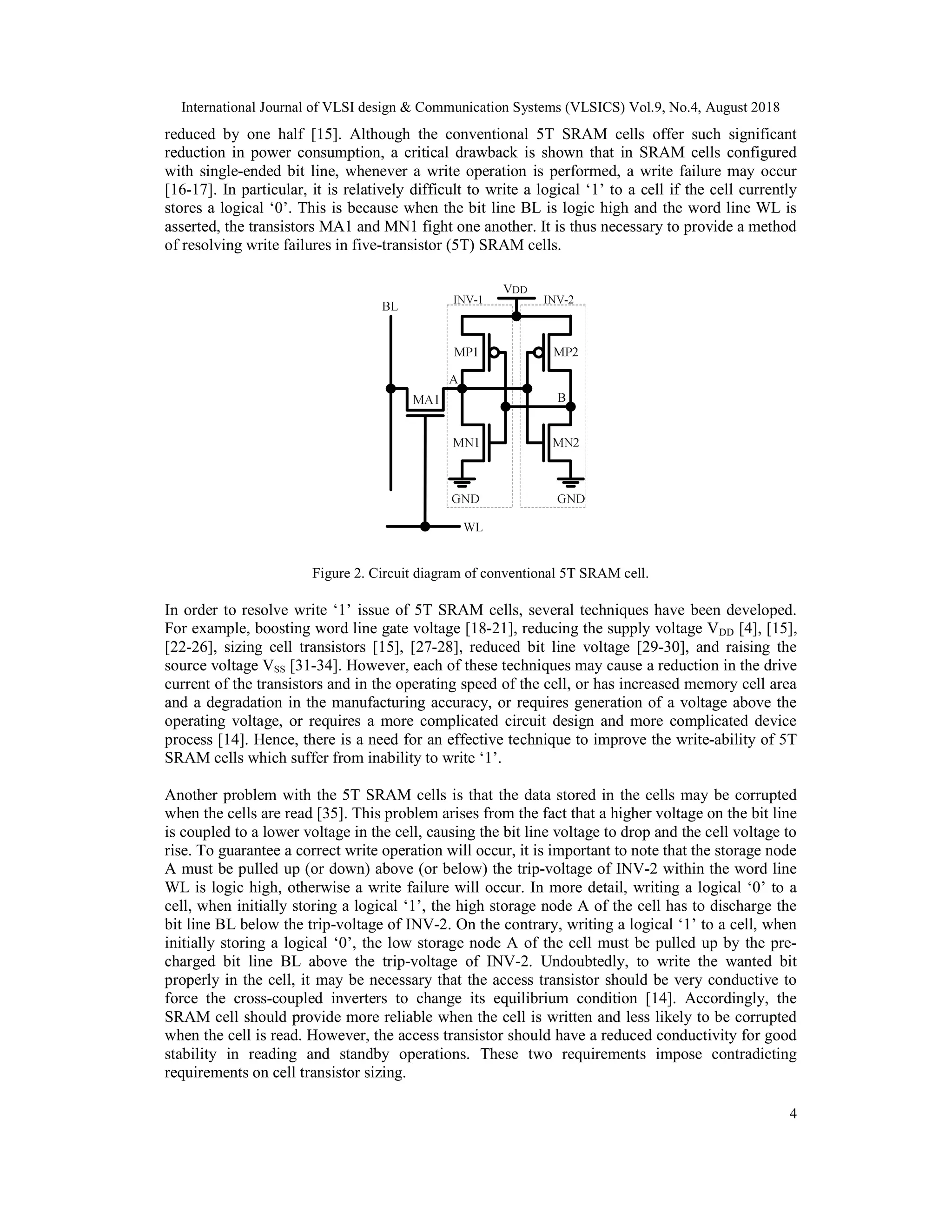 FIVE-TRANSISTOR SINGLE-PORT SRAM BIT CELL WITH HIGH SPEED AND LOW ...
